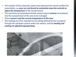 Automotive Comfort Systems: A brief overview | PPTX