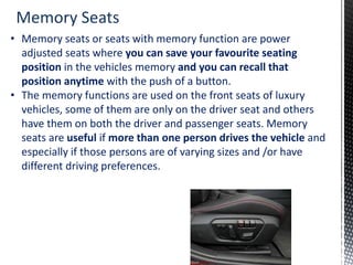 Automotive Comfort Systems: A brief overview | PPTX