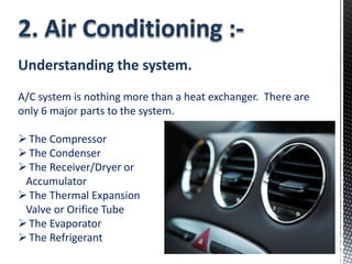 Automotive Comfort Systems: A brief overview | PPTX