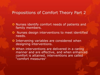 Comfort theory | PPTX