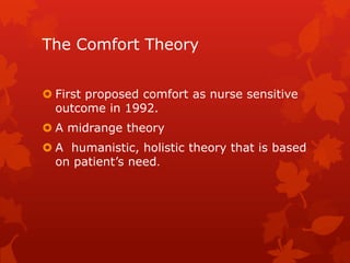 Comfort theory | PPTX