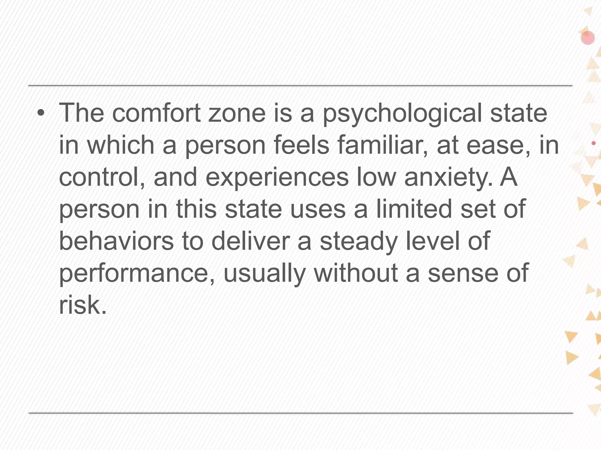 Comfort zone model | PPTX