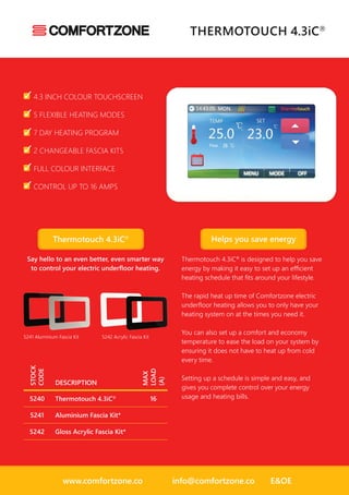 Comfortzone product brochure | PDF