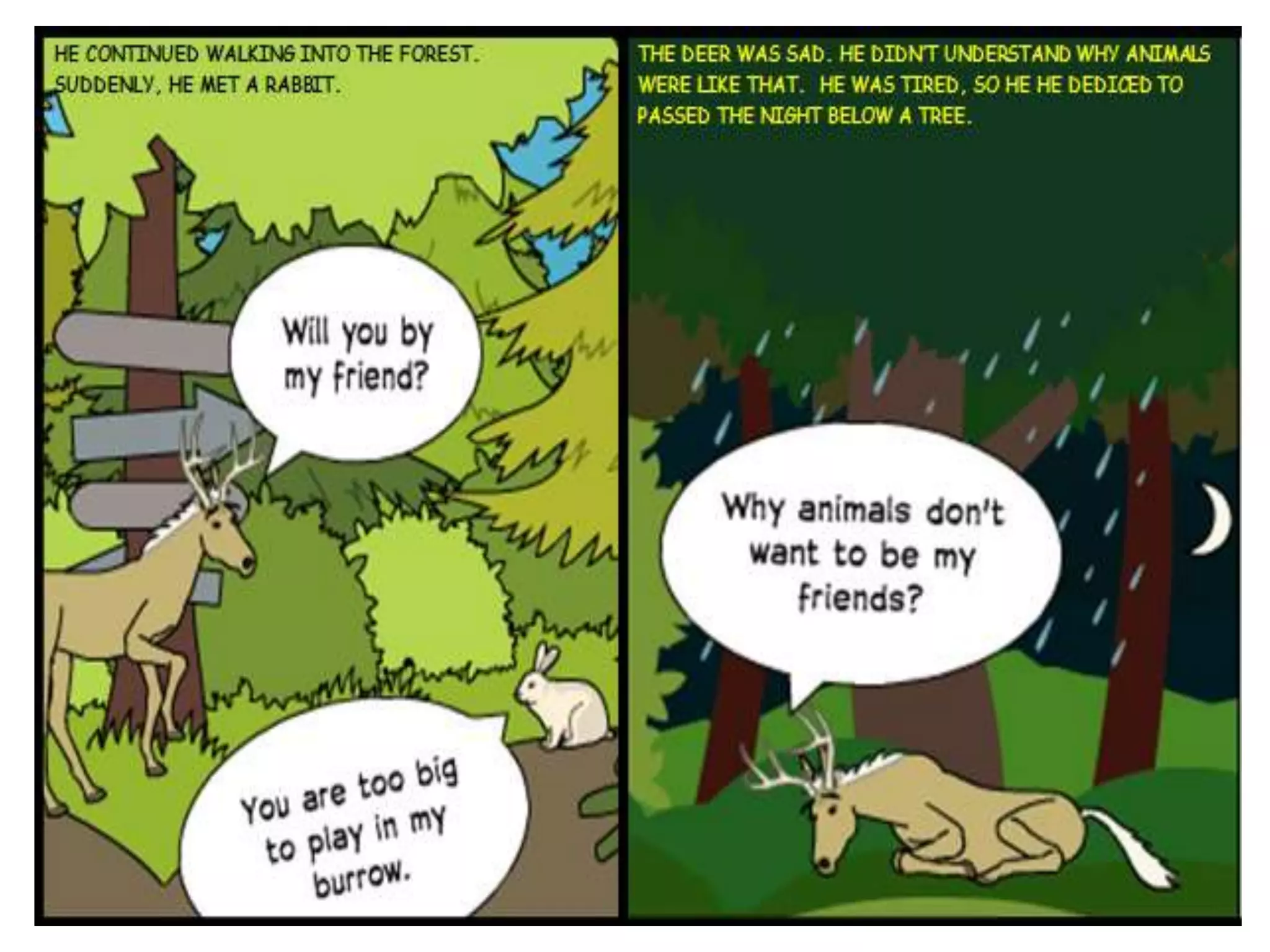 Comic dippy the deer | PPTX