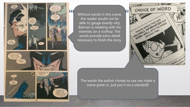 Comic book analyisis presentation | PPTX