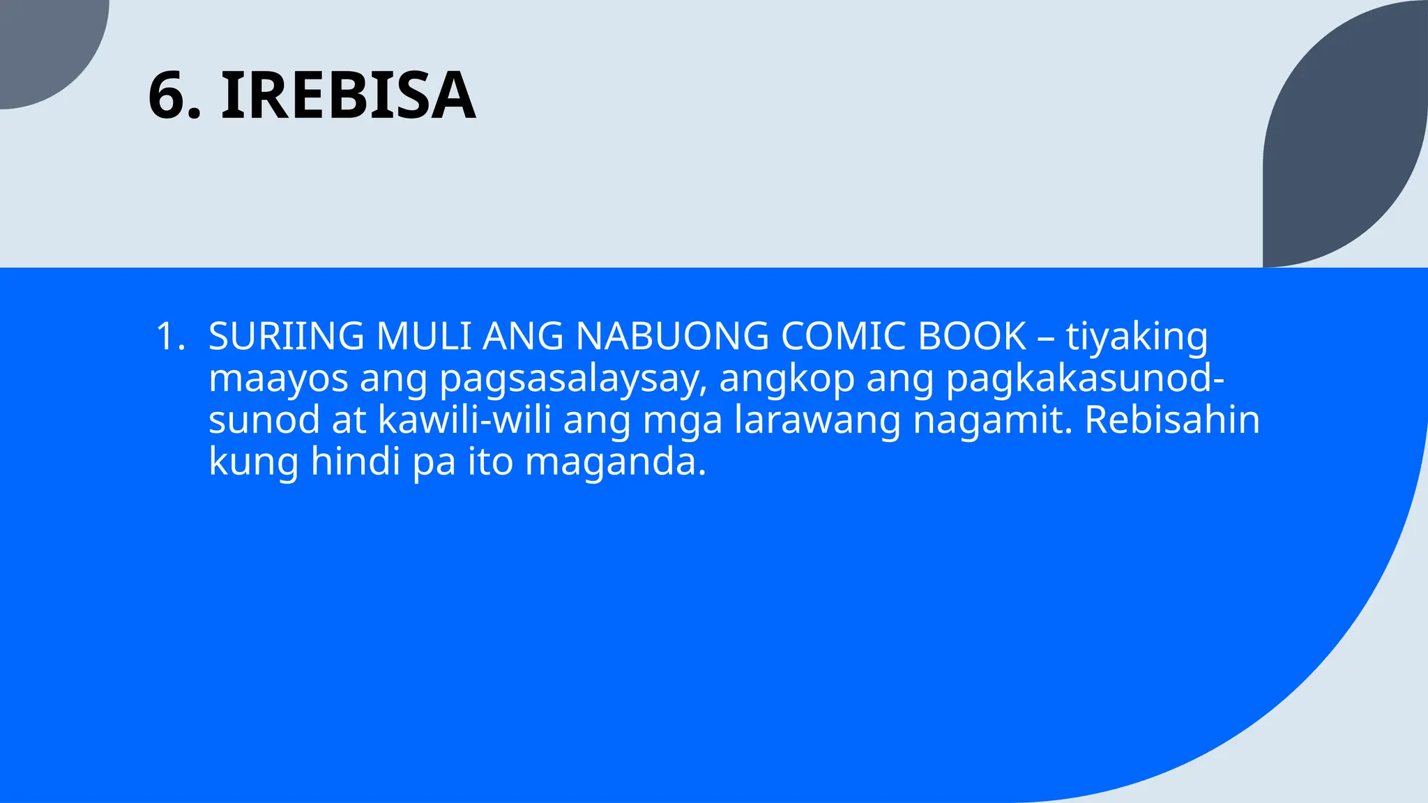comic book brochure in Filipino 7 .pptx