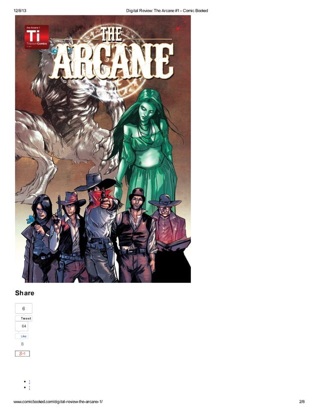 Digital Review: The Arcane #1 | PDF