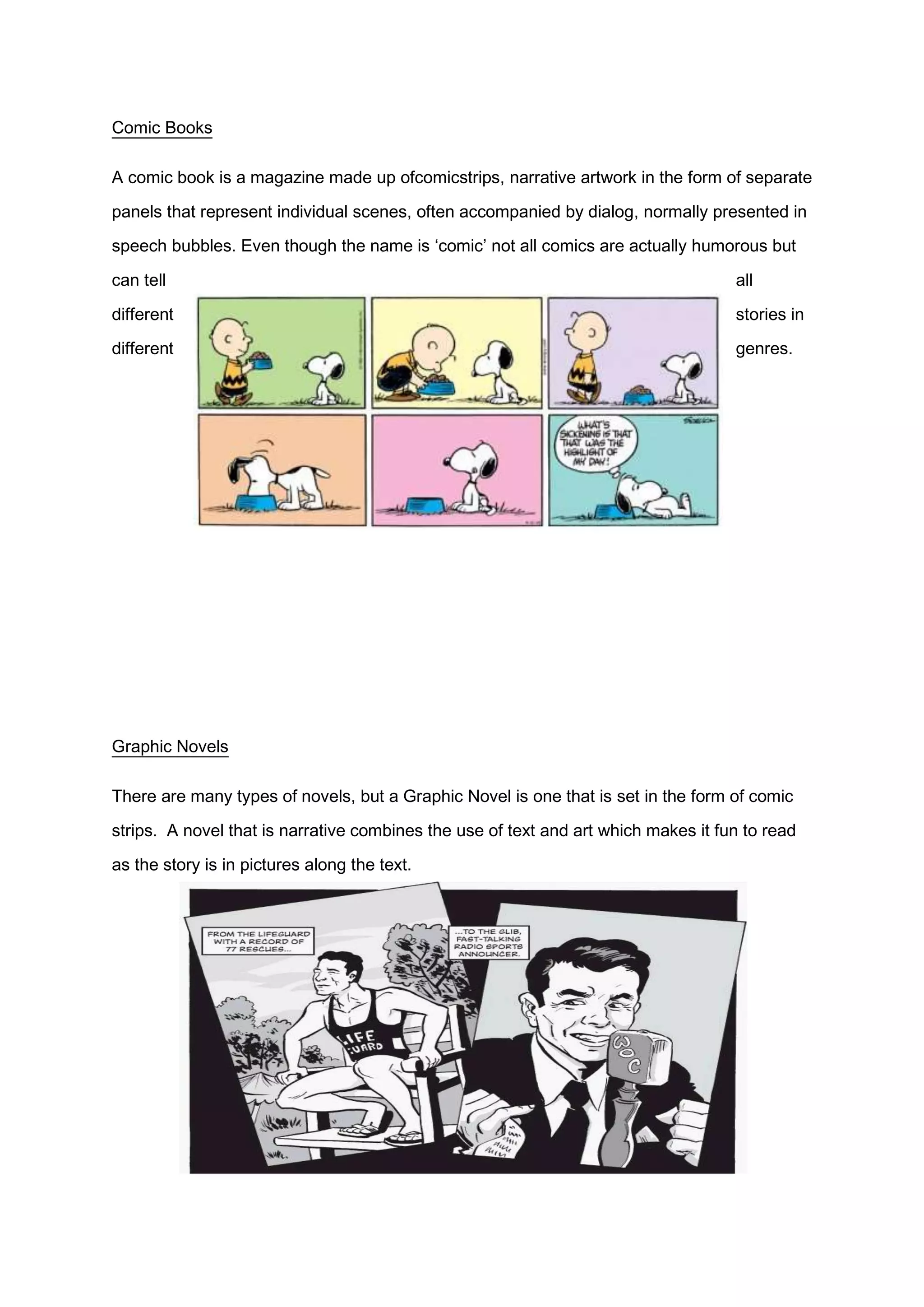 Comic books | DOCX