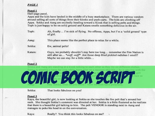 Comic Book Terms and Definitions | PDF