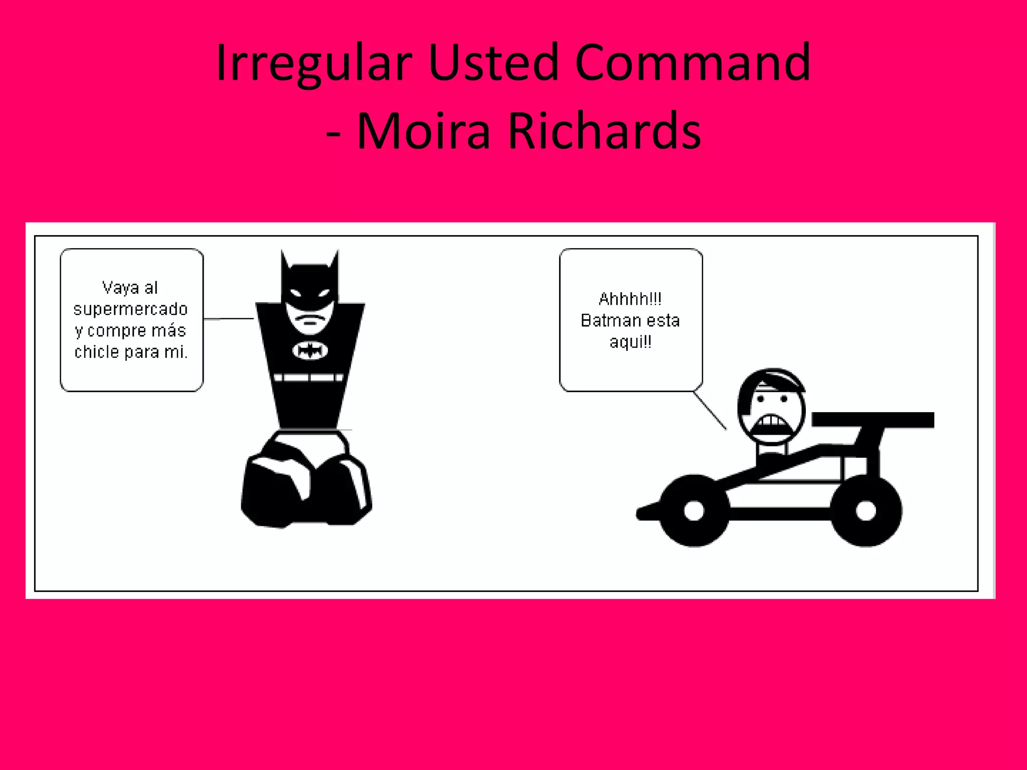 Comic commands | PPTX