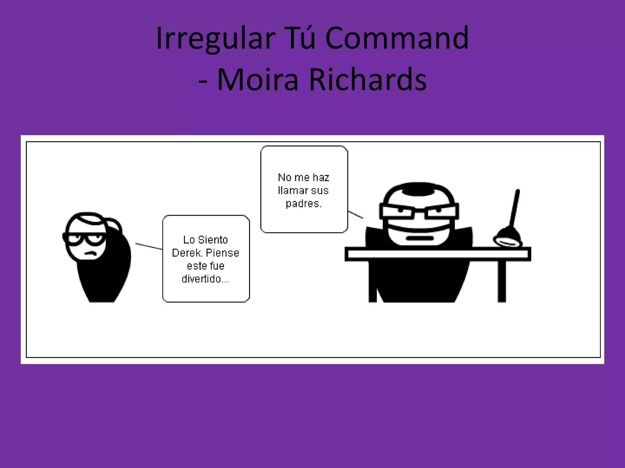 Comic commands | PPTX