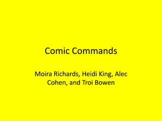 Comic commands | PPTX