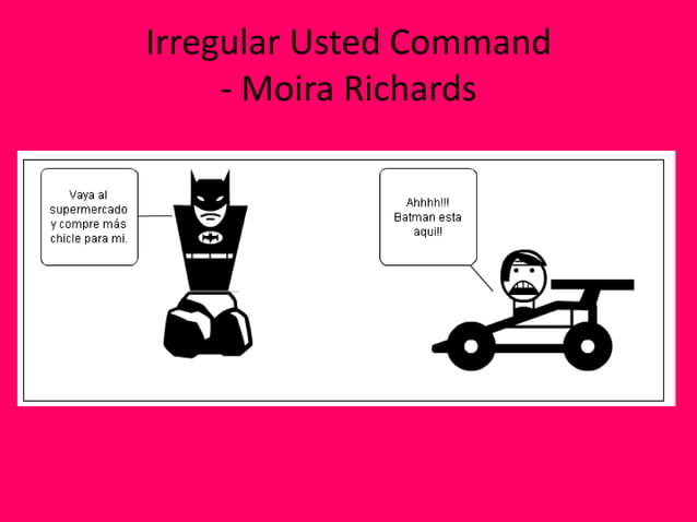 Comic commands | PPTX