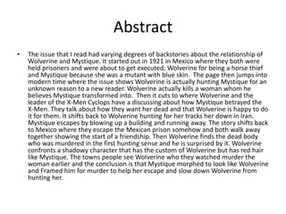 Comic Analysis Donikowski | PPTX