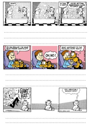 Comic garfield reported speech | DOC