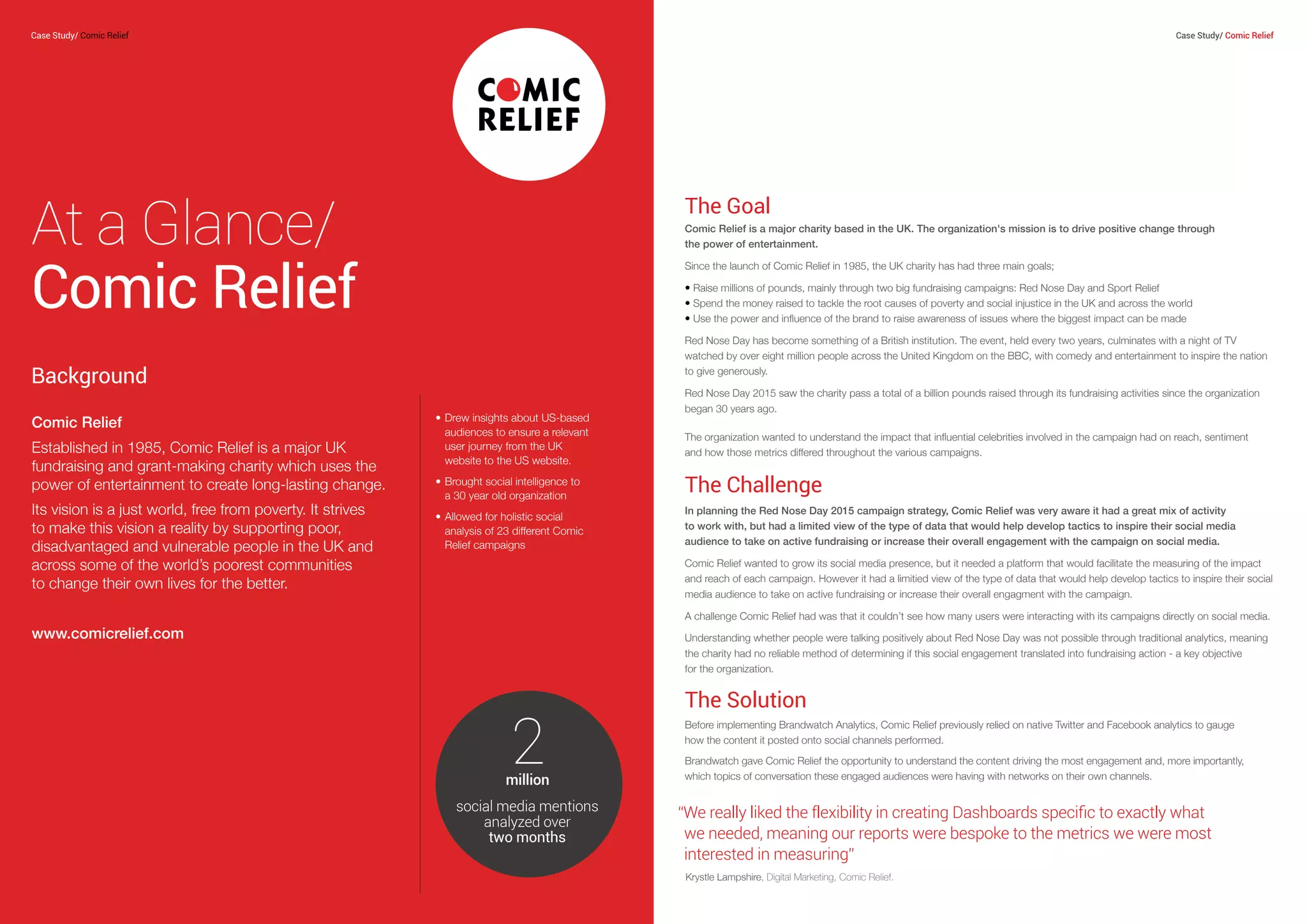 Case Study: Comic relief | PDF