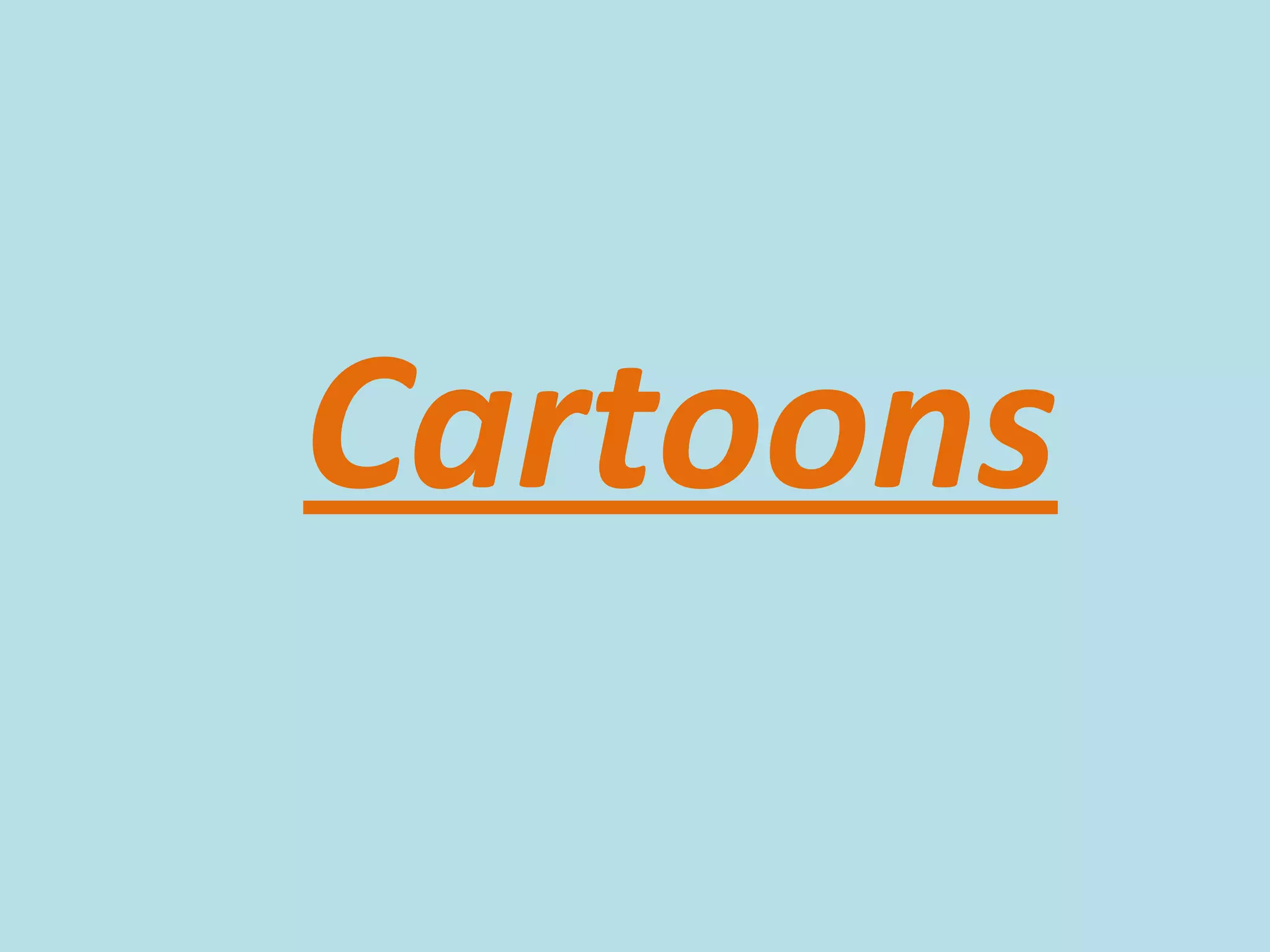 Cartoons Again! | PPT