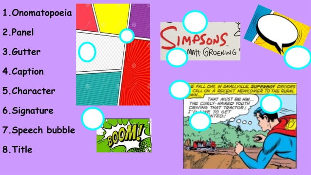 Comic Parts and Exercises in English.pptx