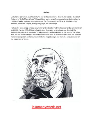 Comics: Word and Phrase Origins | PDF
