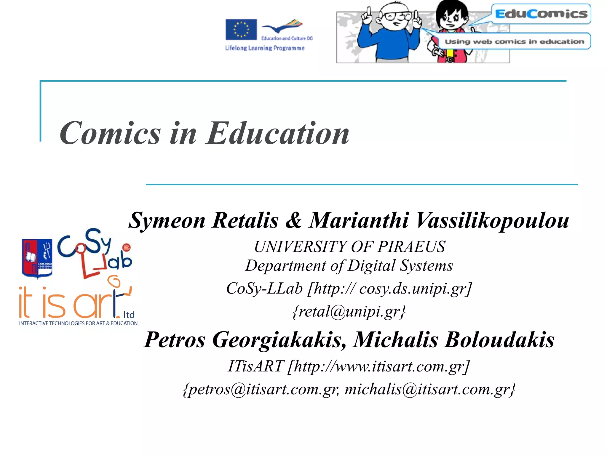 Comics in Education | PPT