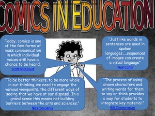 Comics in education | PPT