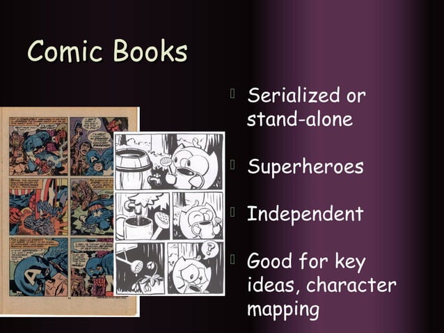 Using Cartoons, Comic Books and Graphic Novels in the Classroom | PPT