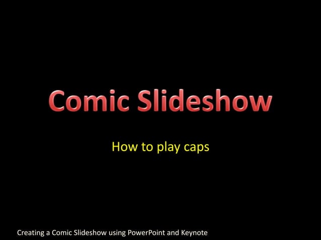 Comic slideshow | PPT