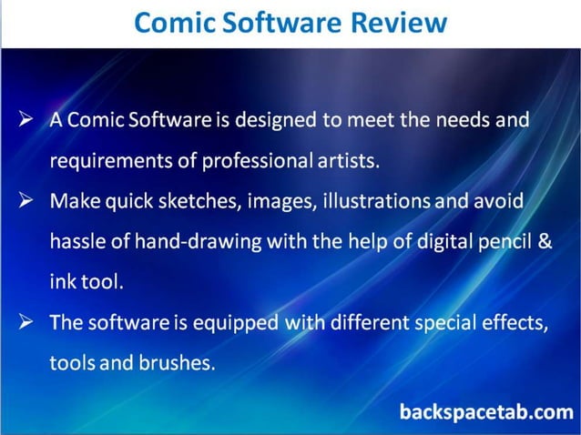 Comic Software Review | PPTX