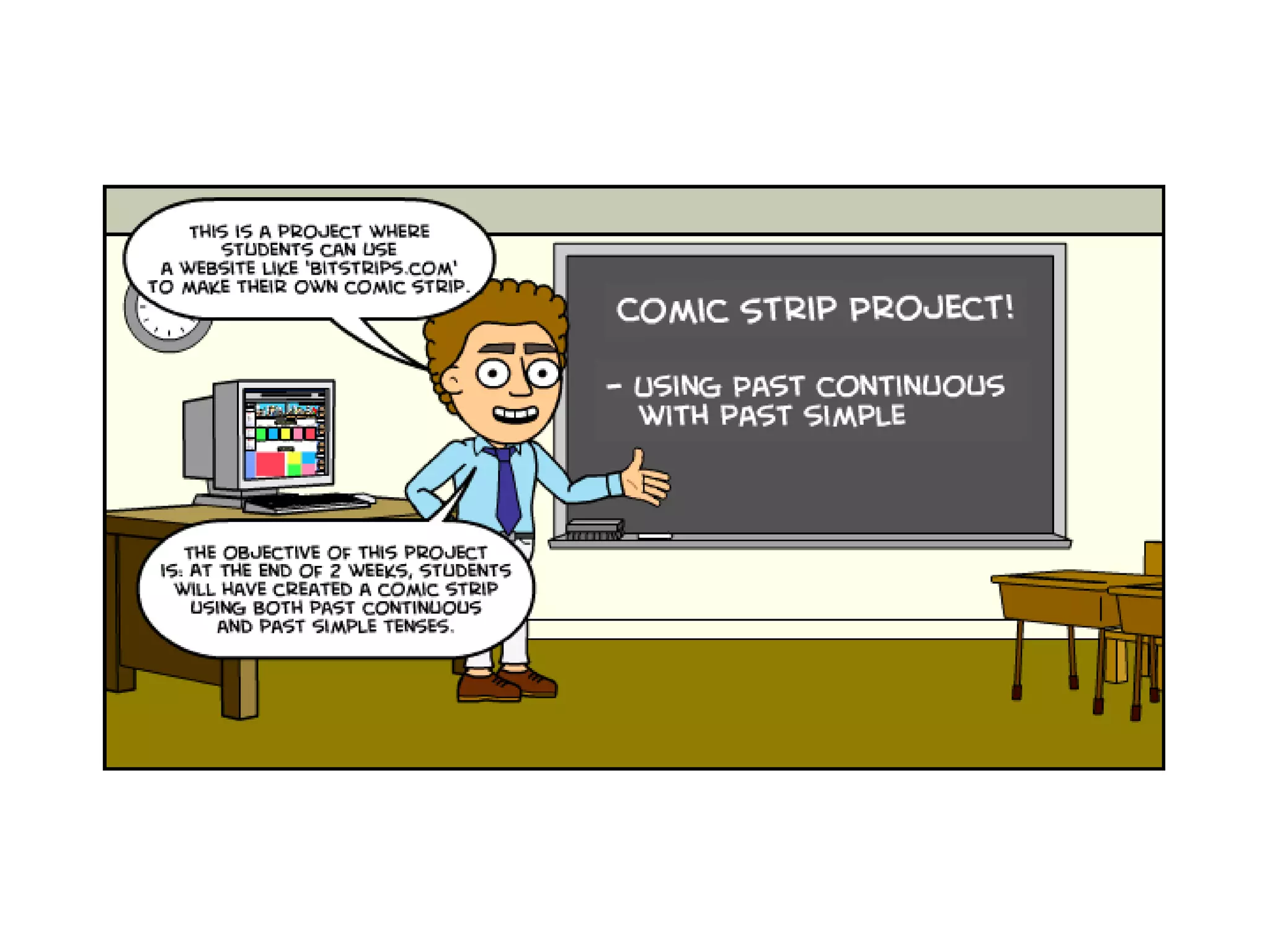 Comic Strip ESL Project | PPTX