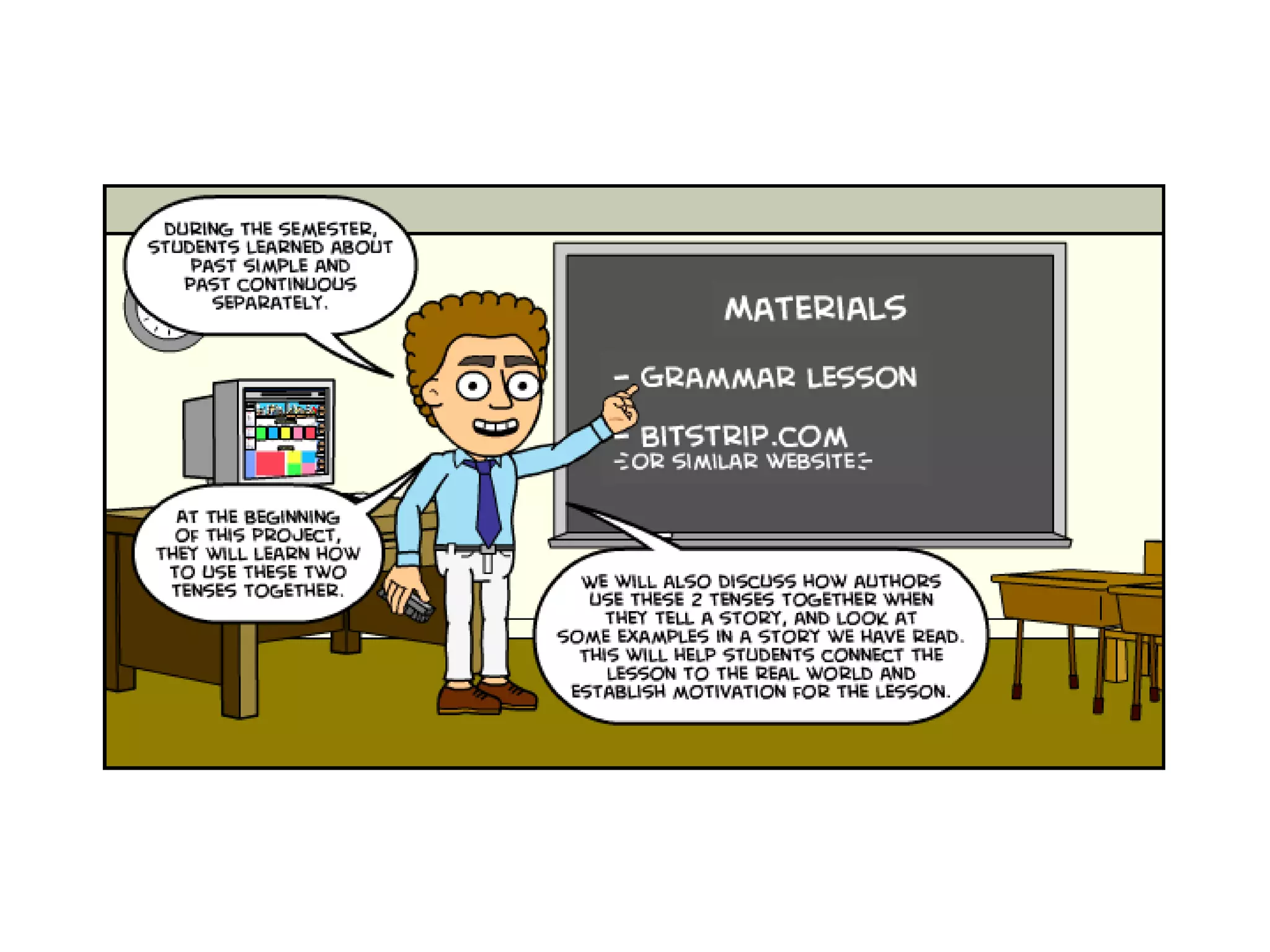 Comic Strip ESL Project | PPTX