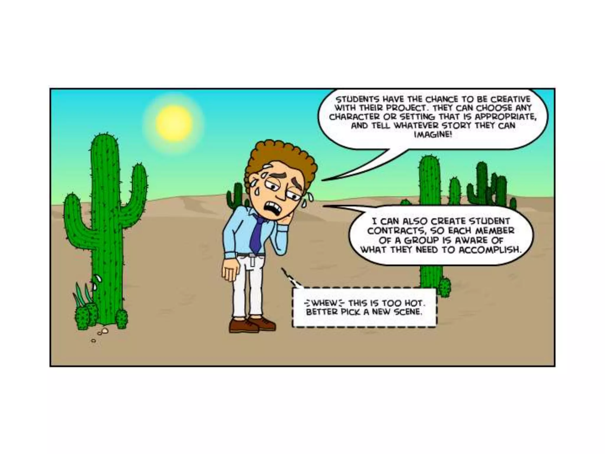 Comic Strip ESL Project | PPTX