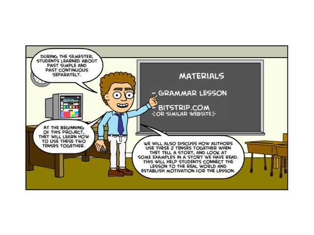 Comic Strip ESL Project | PPTX