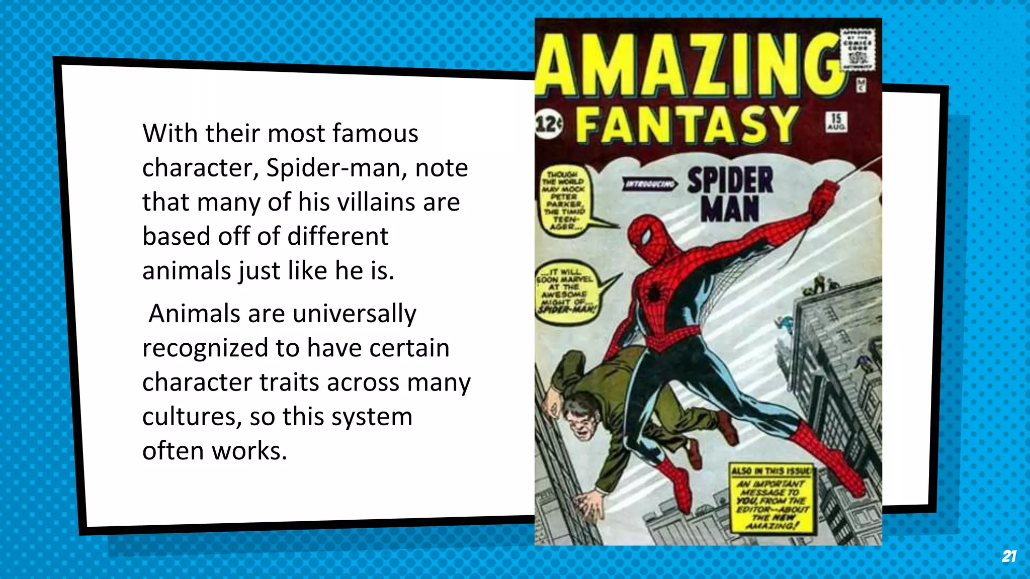 Themes in comic book character design | PPTX