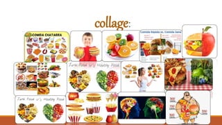 Comida sana vs comida chatarra | PPTX
