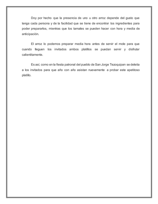 Ensayo Comida tipica | DOCX