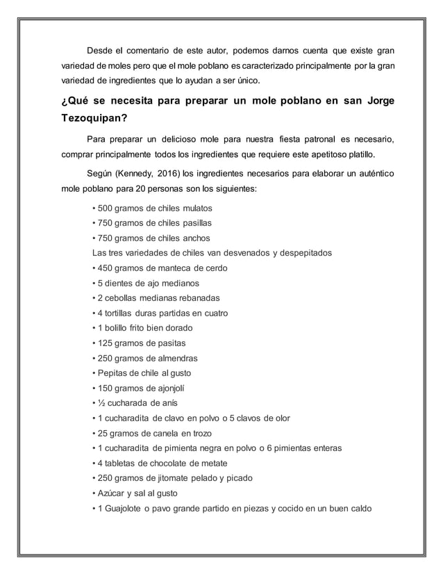 Ensayo Comida tipica | DOCX