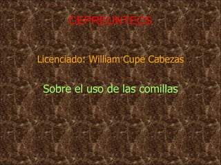 USO PUNTUAL DE LAS COMILLAS | PPT