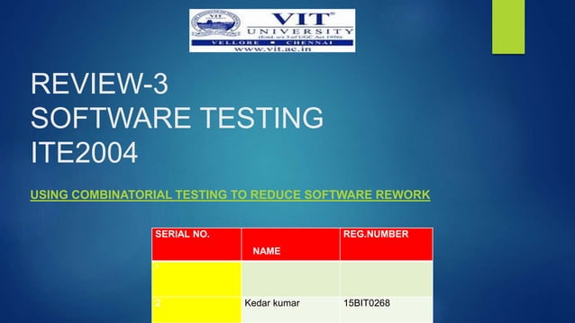 Combinatorial Testing Ppt Pptx
