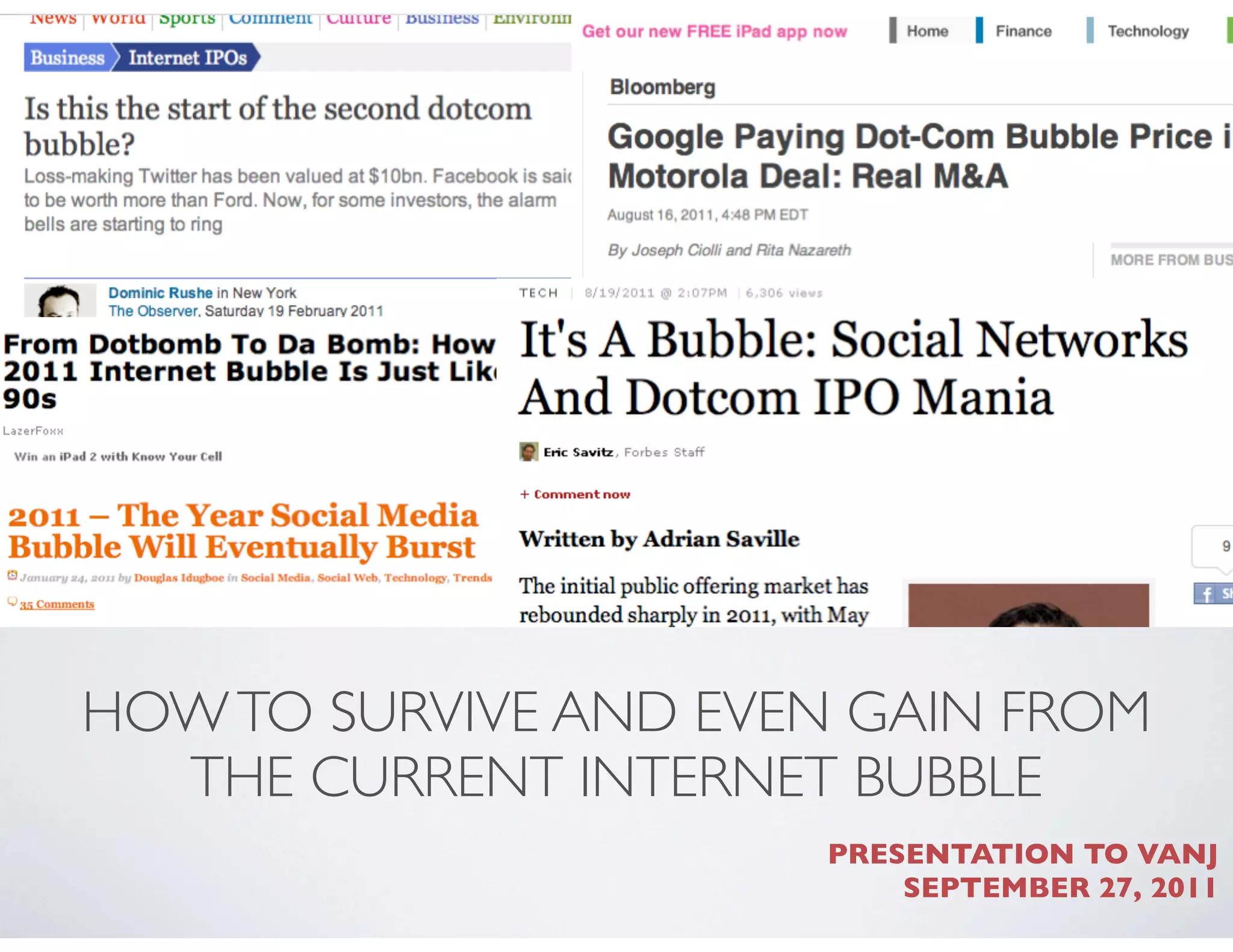 Current Internet Bubble | PDF