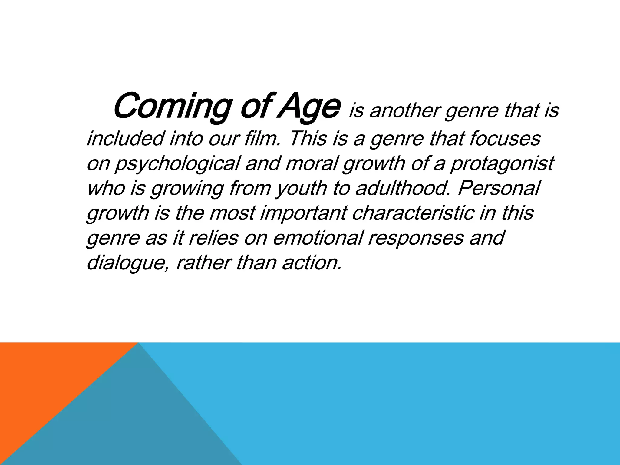 Coming of age | PPTX