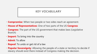 Coming of the Civil War Foldable | PPT