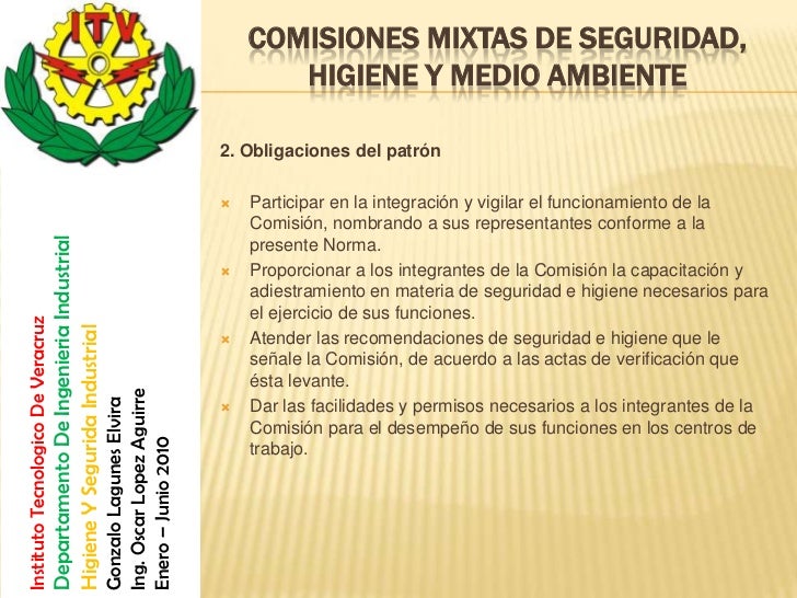 Comisiones Mixtas De Seguridad Higiene Y Medio