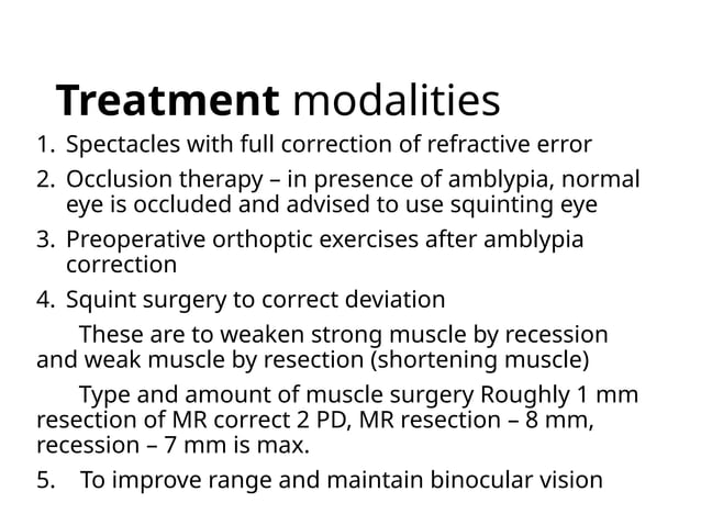 Comitant strabismus.ophthalmology.squint.pptx | Eye and Vision ...