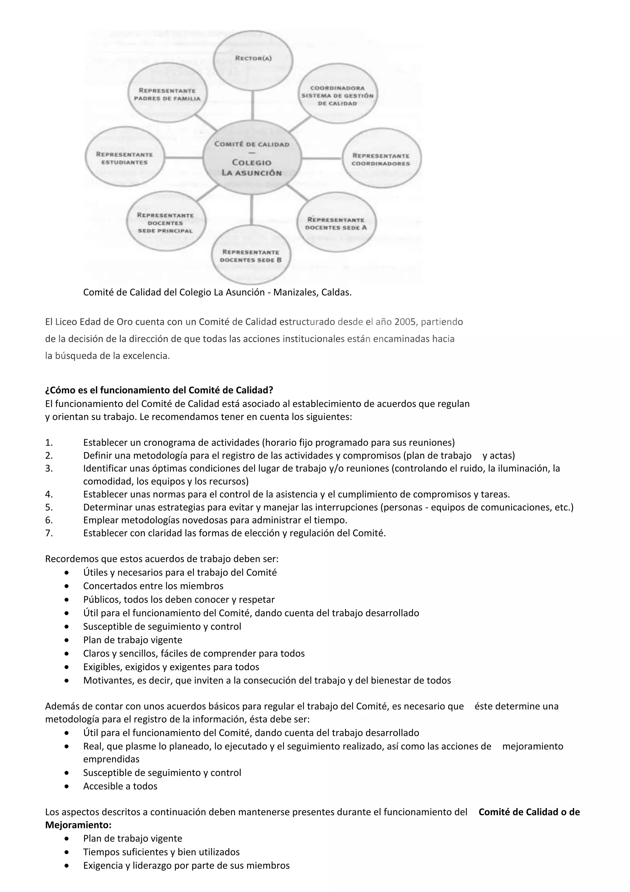 Comite de calidad | DOCX