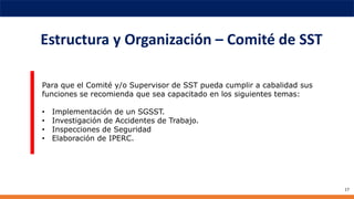 comite seguridad y salud en el trabajo. | PDF