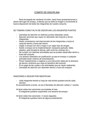 Comite de disciplina | PDF