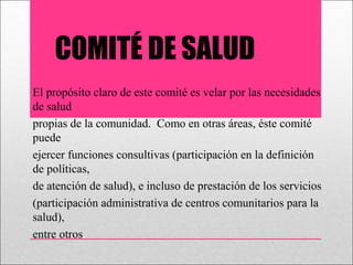 Comite de salud | PPT