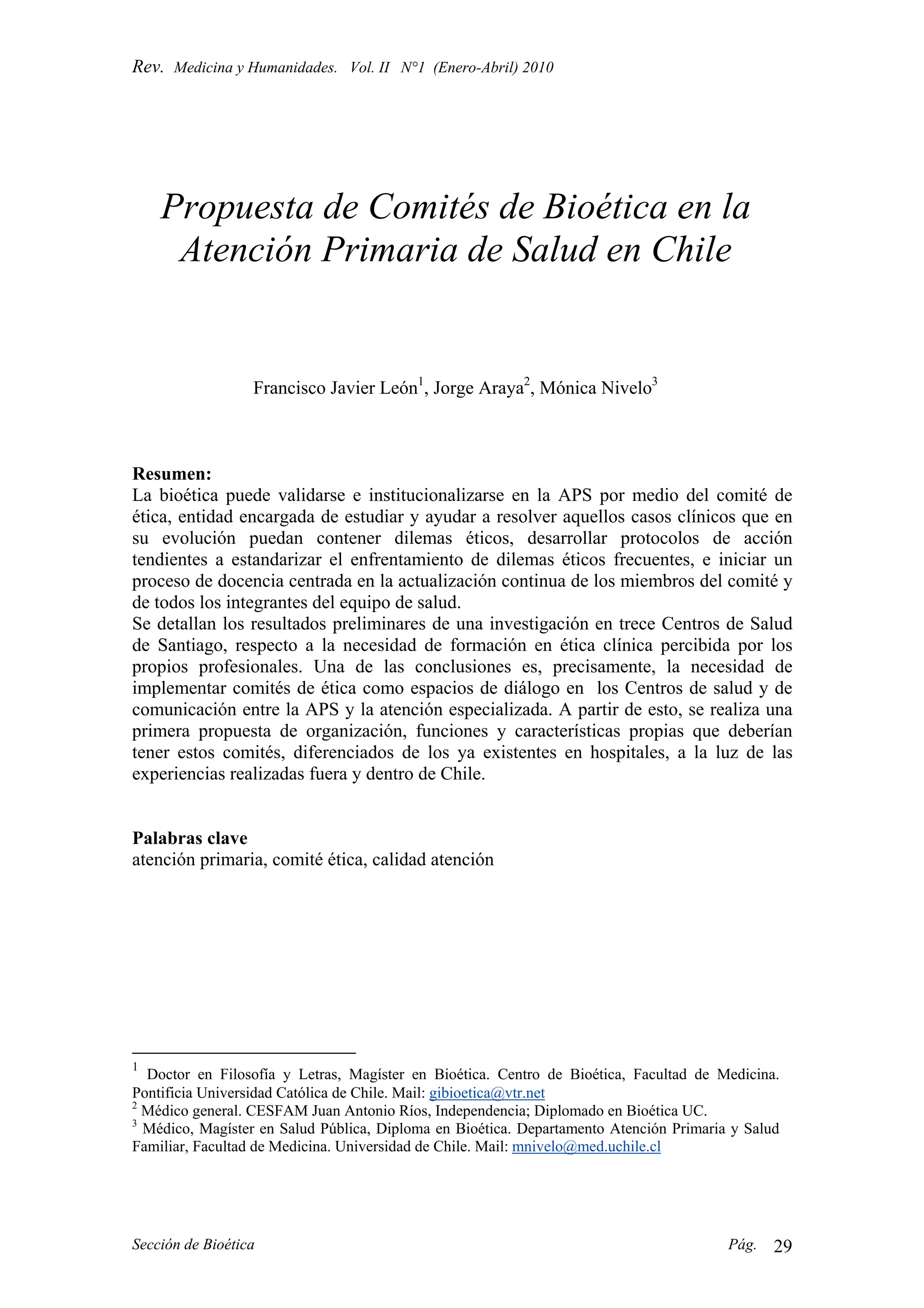 Comites de bioetica aps | PDF