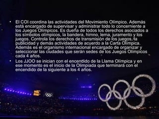 Comité OlíMpico Internacional | PPT