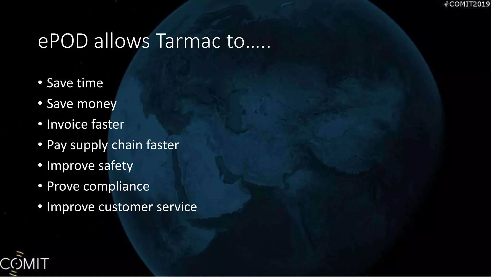 Electronic proof of delivery & vehicle tracking #COMIT2019 | PPTX
